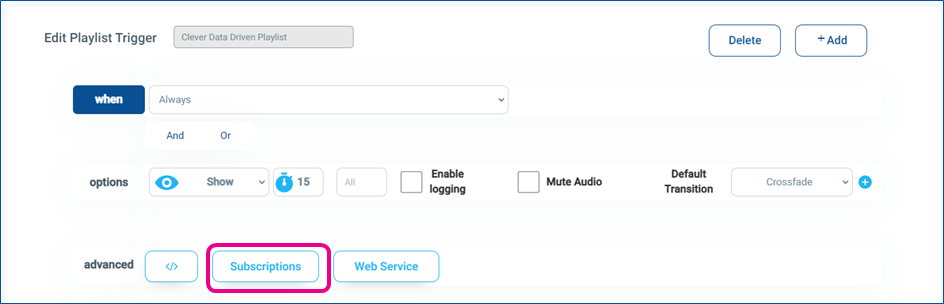 Using Non Data Triggers