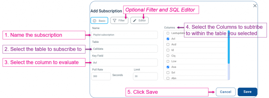 Using Non Data Triggers