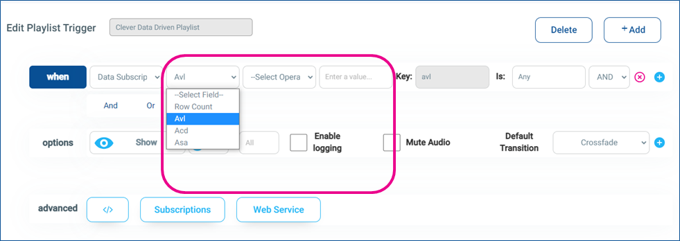 Using Non Data Triggers