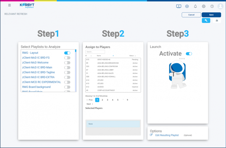 How to activate Relevant Refresh | Korbyt Knowledge Base