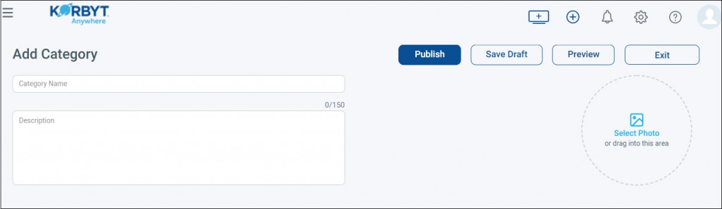 Creating Categories | Korbyt Knowledge Base