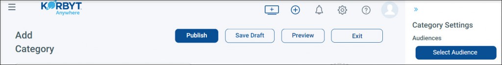 Creating Categories | Korbyt Knowledge Base