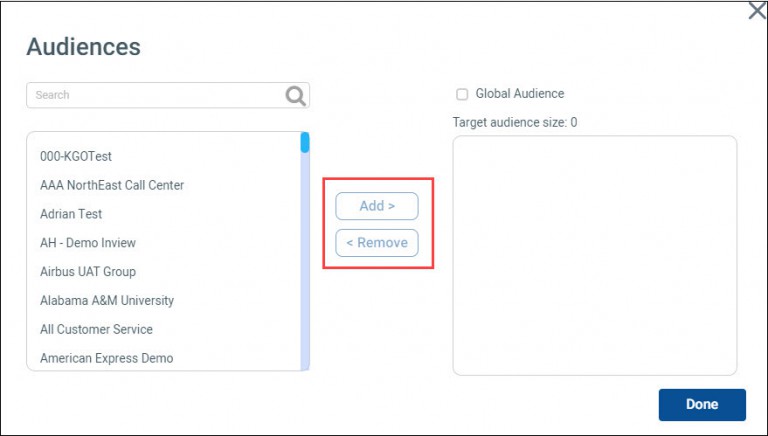 Targeting Categories to Specific Audiences | Korbyt Knowledge Base