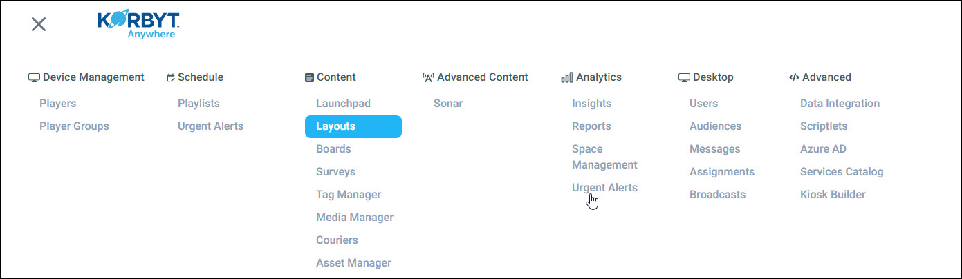 Creating and Managing Layouts | Korbyt Knowledge Base