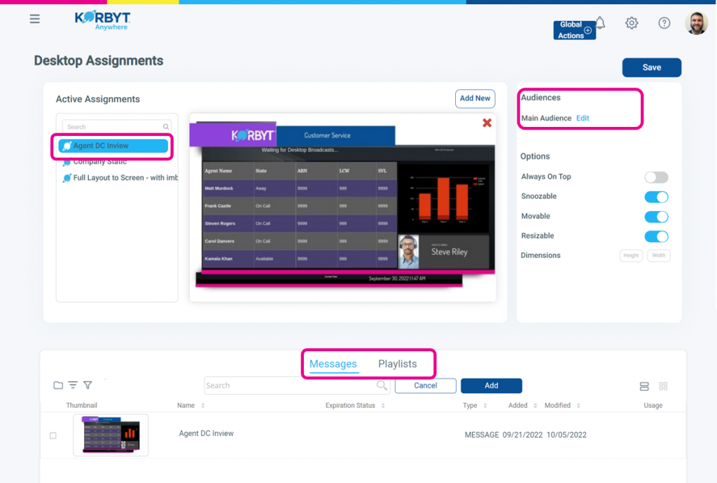 Quick Start Guide for Desktop (InView) | Korbyt Knowledge Base